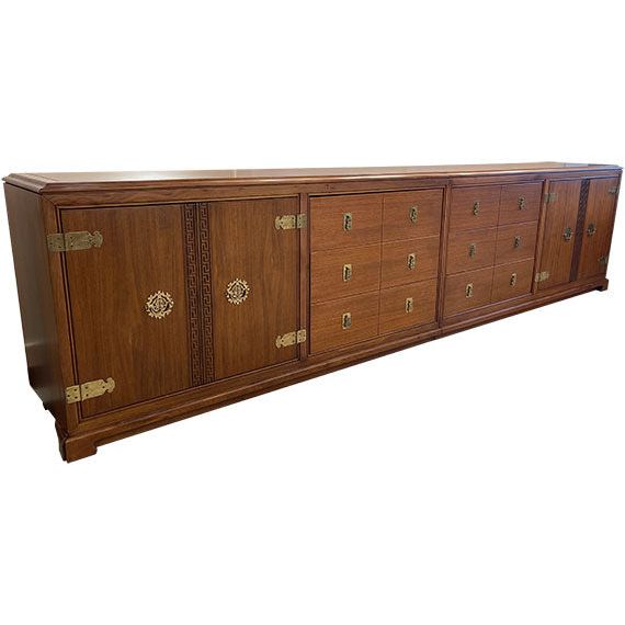 134.5" Unfinished 6 Drawer 4 Door Vintage Buffet #08258 – MegMade Store