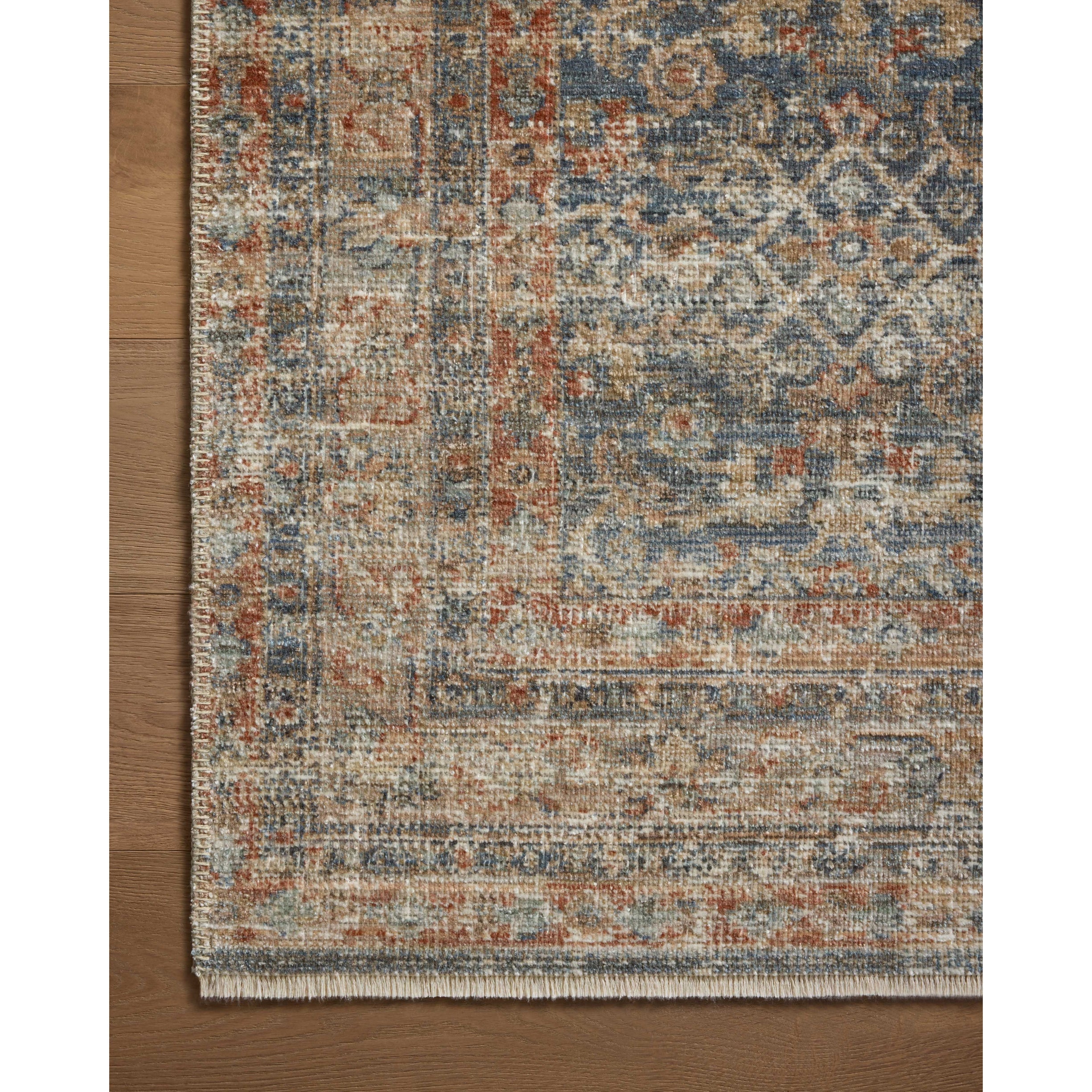 Heritage Blue / Rust Rug | MegMade – MegMade Store