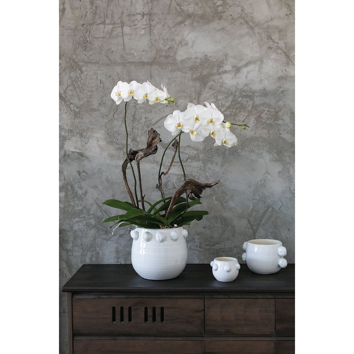 Fem Rosa Ceramic Detailed Pot Large – MegMade Store