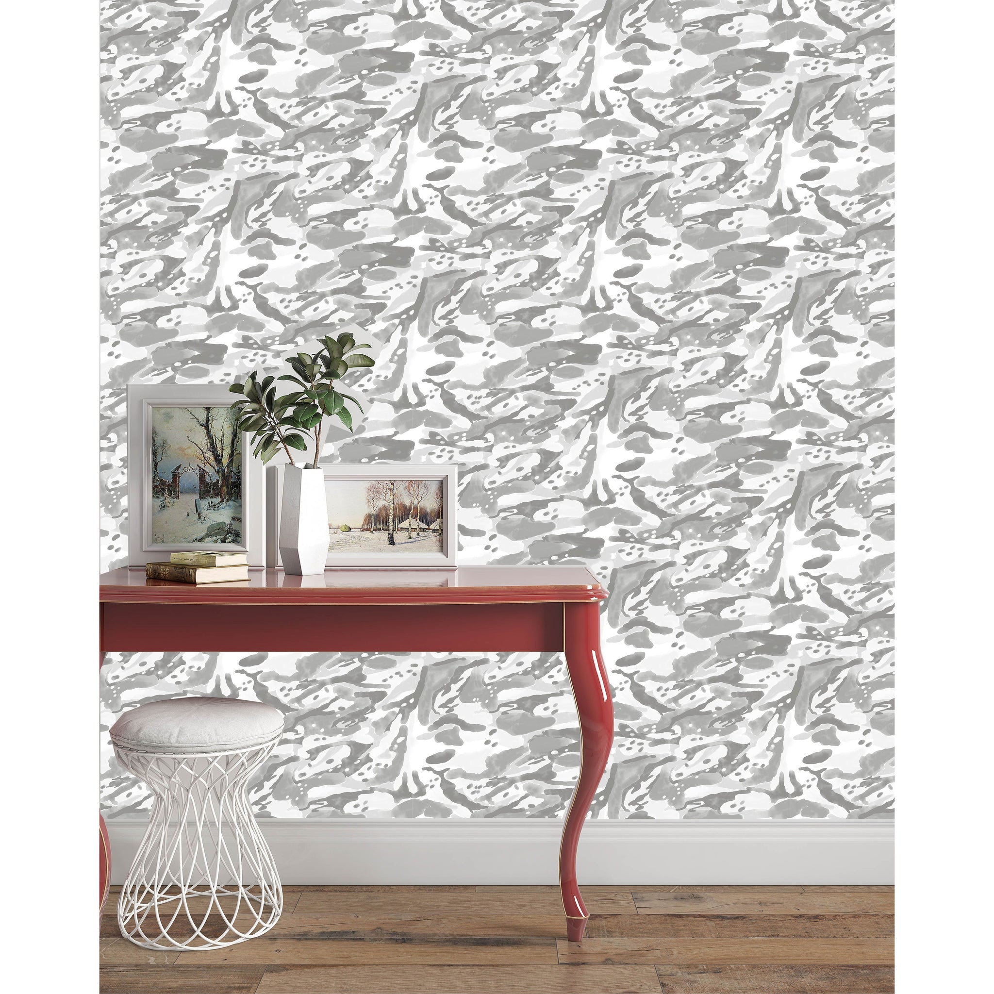 Reflection - Gray Wallpaper SAMPLE – MegMade Store